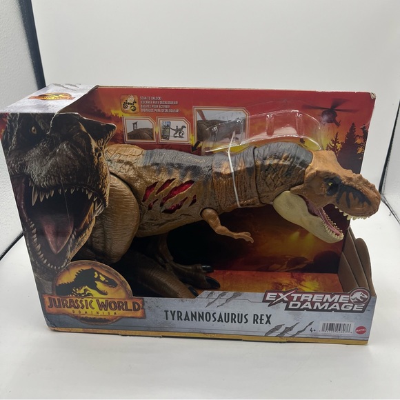 Mattel | Toys | New Jurassic World Dominion Extreme Damage T Rex ...
